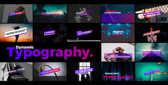 Typography After Effects Project Files Videohive